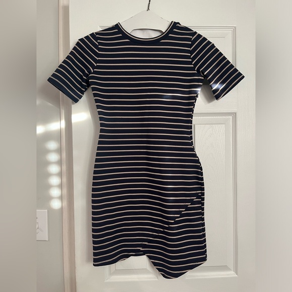 iris | Dresses | Iris Stripes Blue Dress | Poshmark